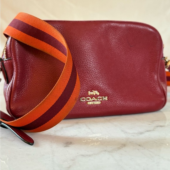Coach | Bags | Coach Red Crossbody Bag With Gold Hardware | Poshmark
